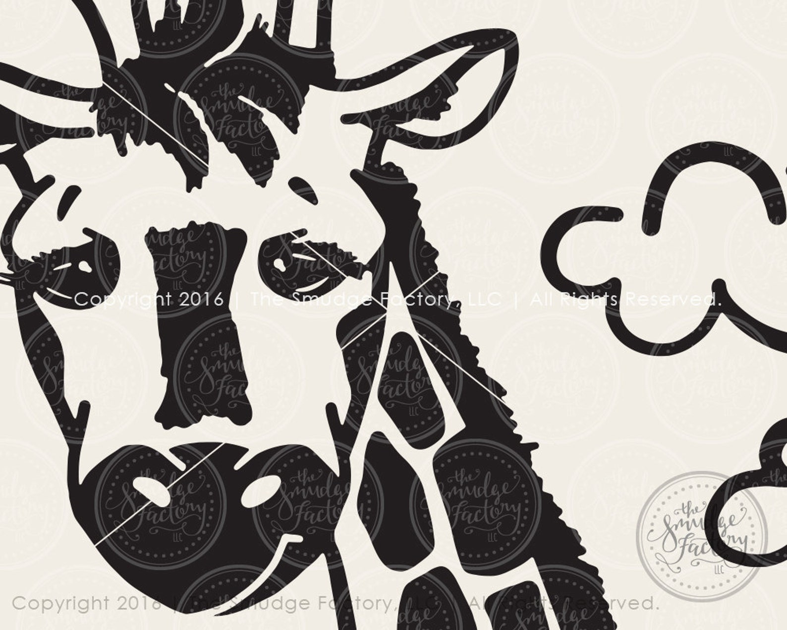 Giraffe SVG Cut File Giraffe Clipart Stand Tall Zoo Animal - Etsy