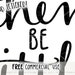 Let Them Be Little Printable File, Children Hand Lettered Wall Art ...