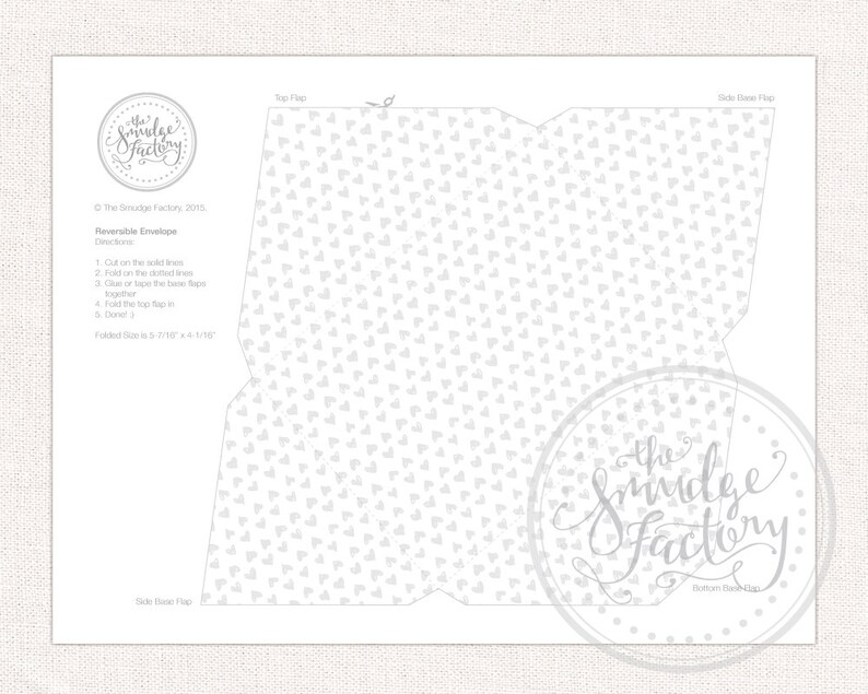 Printable Valentine's Envelopes, Love Patterns (DIY Digital Download ...