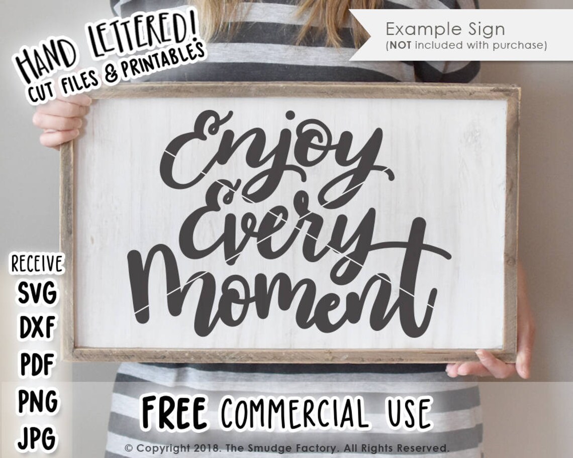 Enjoy Every Moment SVG Enjoy Printable Enjoy the Little | Etsy
