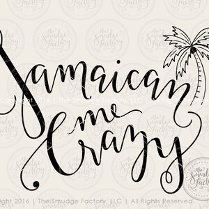 Jamaican Printable File, Jamaican Me Crazy Print, Travel Vacation Wall ...