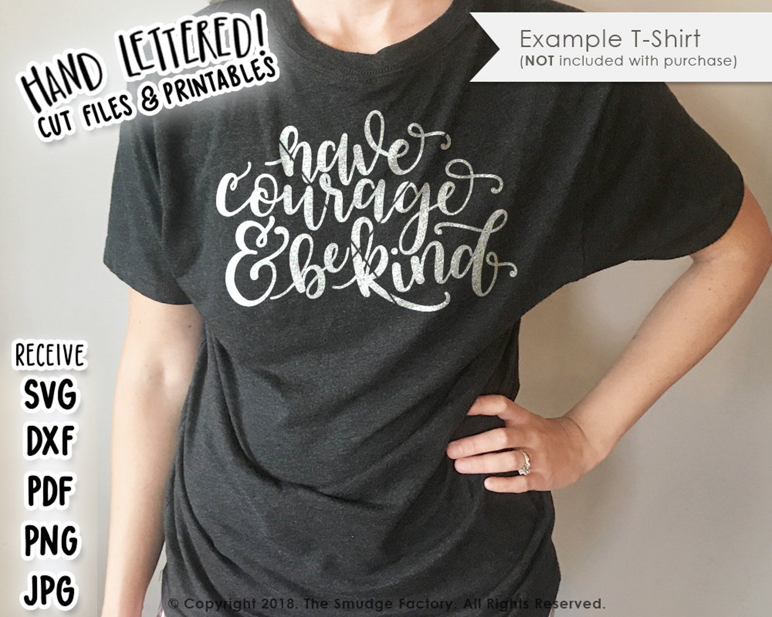 Have Courage and Be Kind SVG Printable Silhouette SVG | Etsy