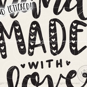 Handmade With Love SVG, Handmade Cutting File, Hand Lettered SVG ...