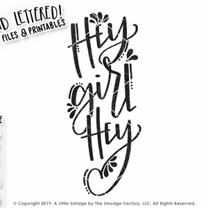 Hey Girl Hey SVG Cut File, Hello Cutting File, Baby Girl Cut File ...