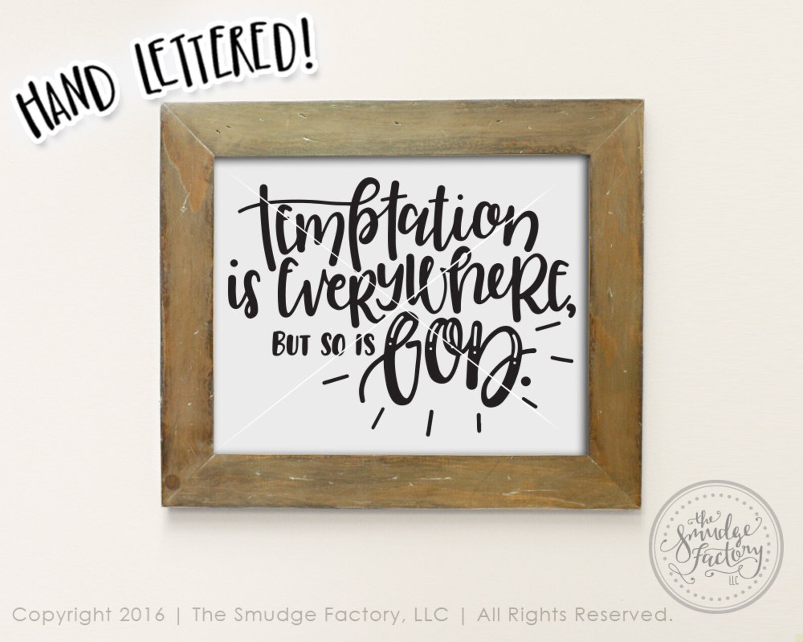 God Printable, Temptation Print, Bible Verse Wall Art, Temptation is ...