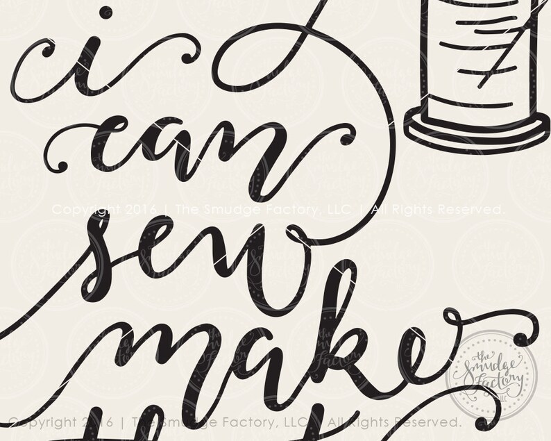 I Can Sew Make That Printable File DIY Sewing Print Love - Etsy