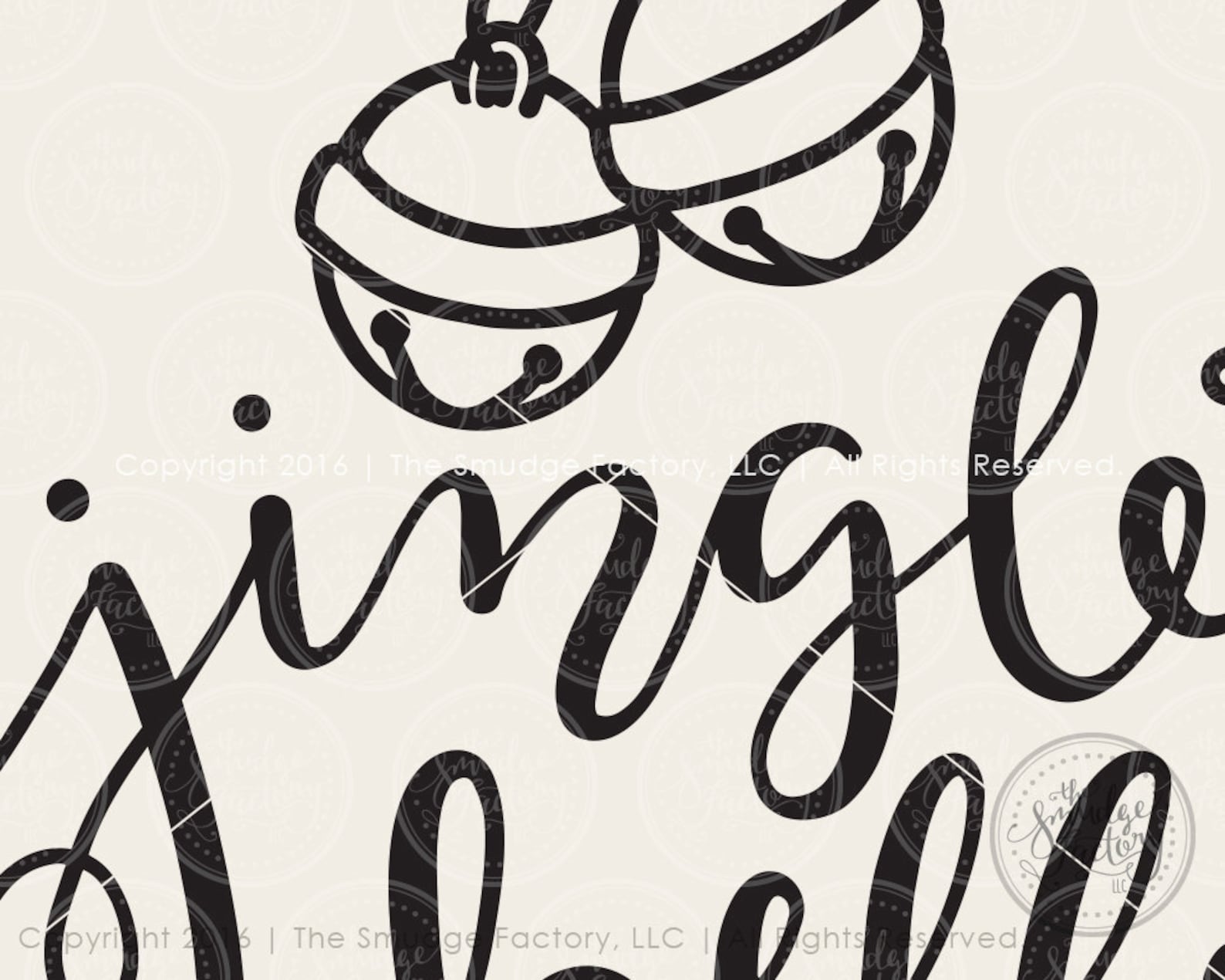Jingle Bells Printable File Christmas DIY Print Hand Drawn - Etsy