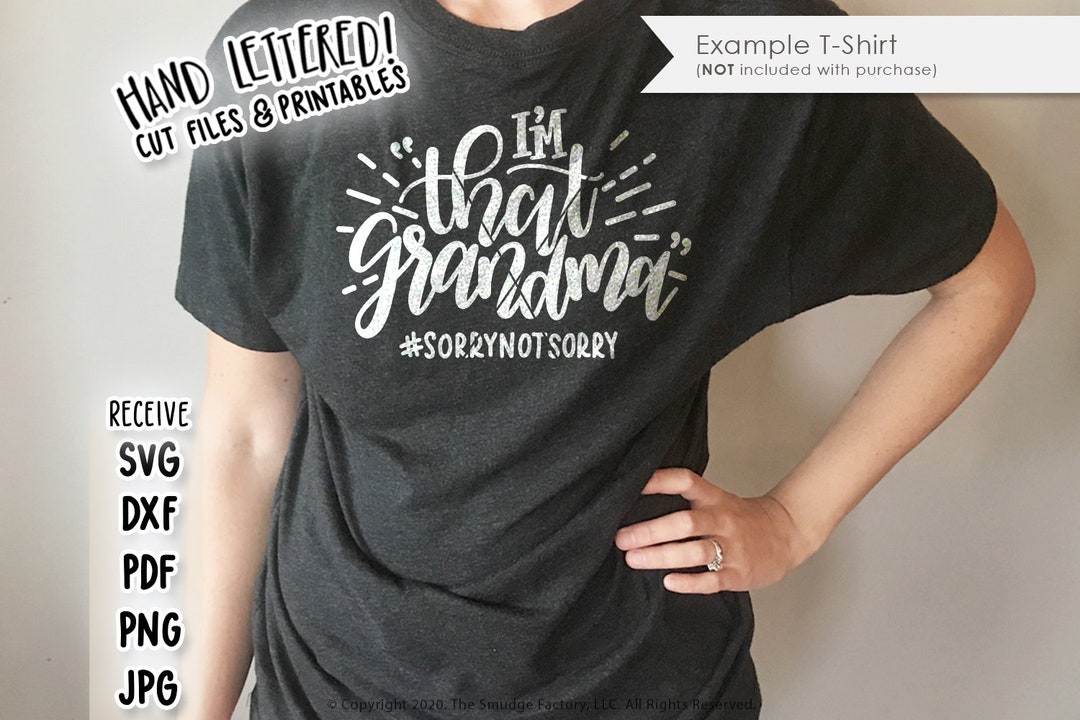 Grandma SVG, Grammie, THAT Grammy Cutting File, Grandmother Cut File ...