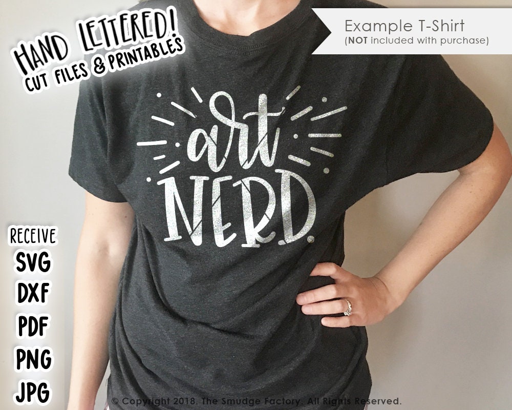 Art Nerd SVG Art Print Silhouette SVG Cricut Download I | Etsy