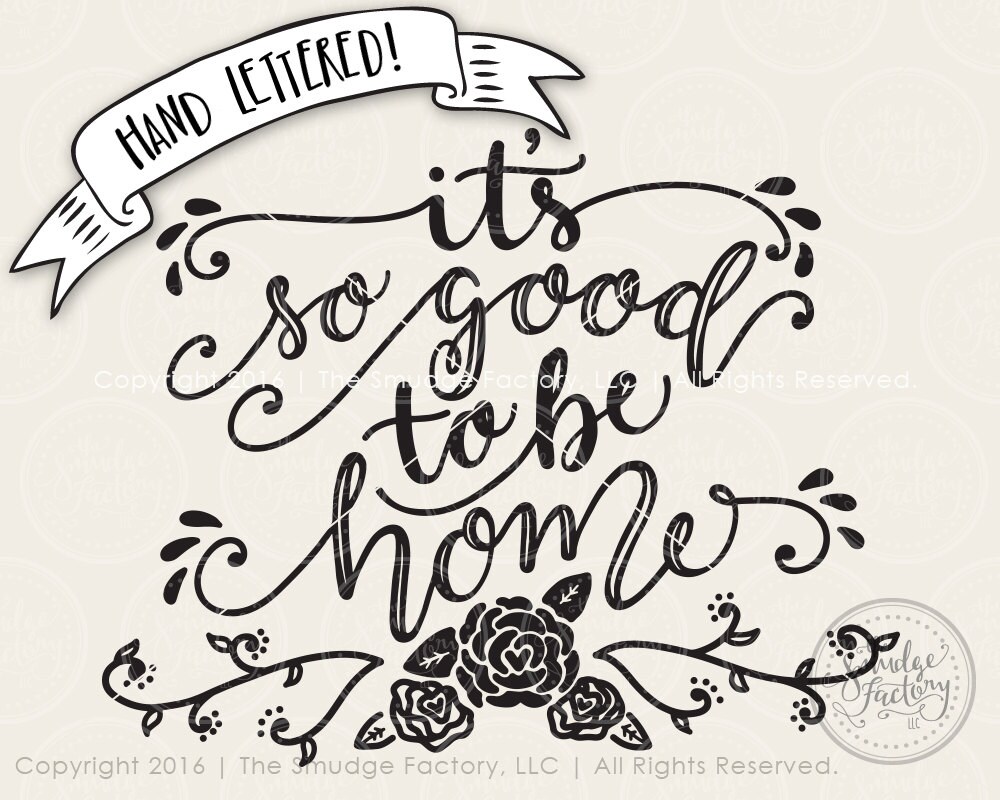 Home Printable File It's so Good to Be Home DIY Print - Etsy