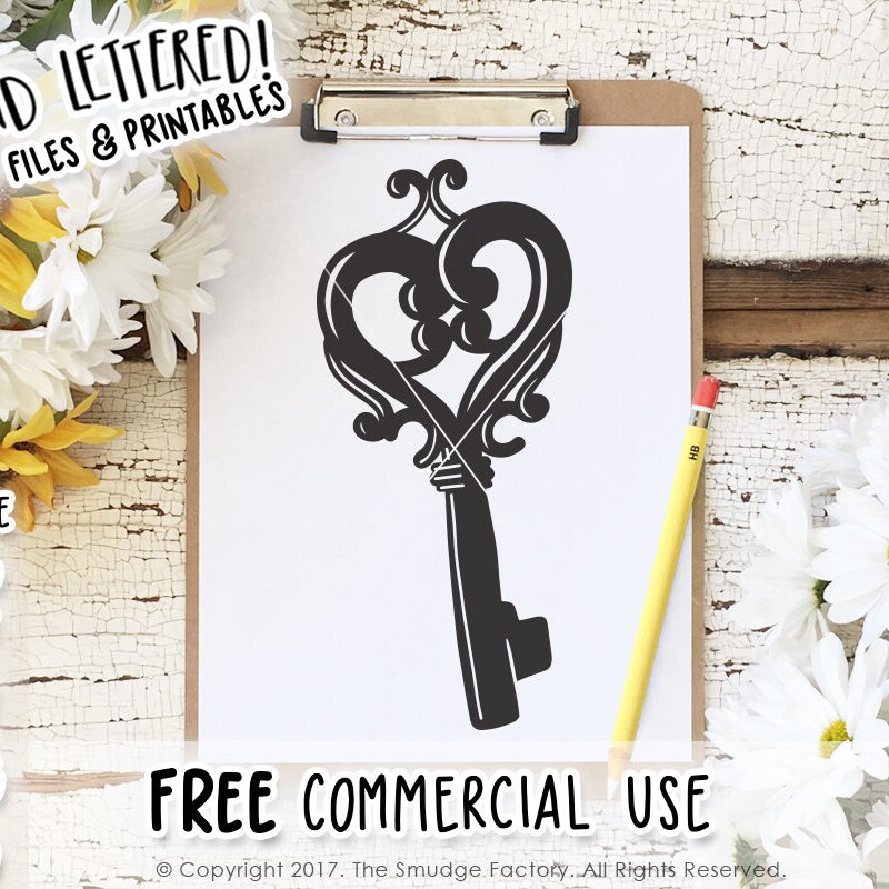 Skeleton Key Clipart - Etsy