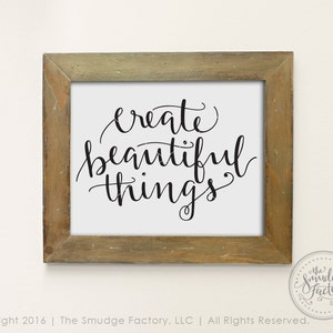 Create Beautiful Things SVG Cut File, Silhouette, Cricut Cutting File ...