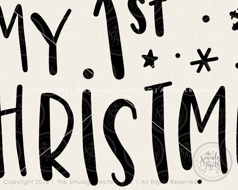 My First Christmas Printable File Baby's 1st Christmas - Etsy