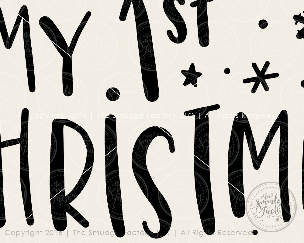 My First Christmas Printable File Baby's 1st Christmas | Etsy