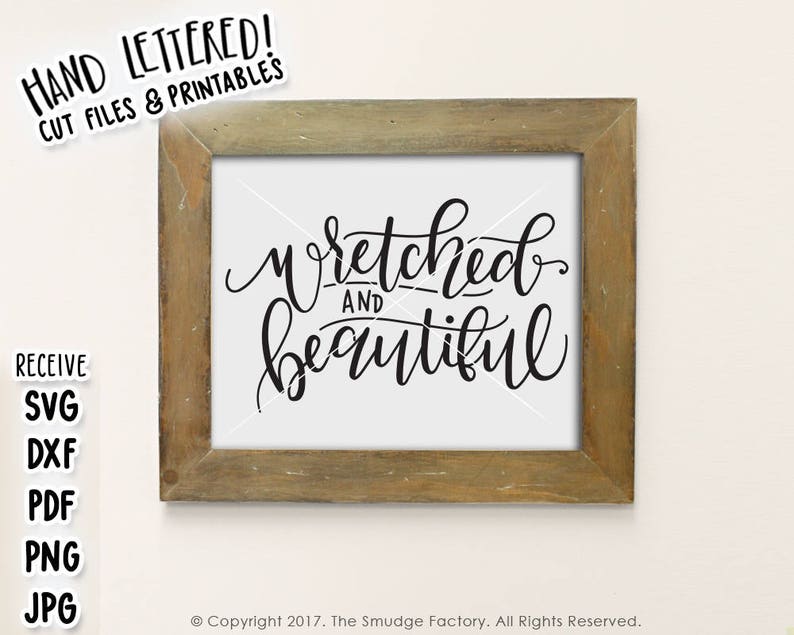 Wretched and Beautiful SVG Perfectly Imperfect File Strong - Etsy Canada