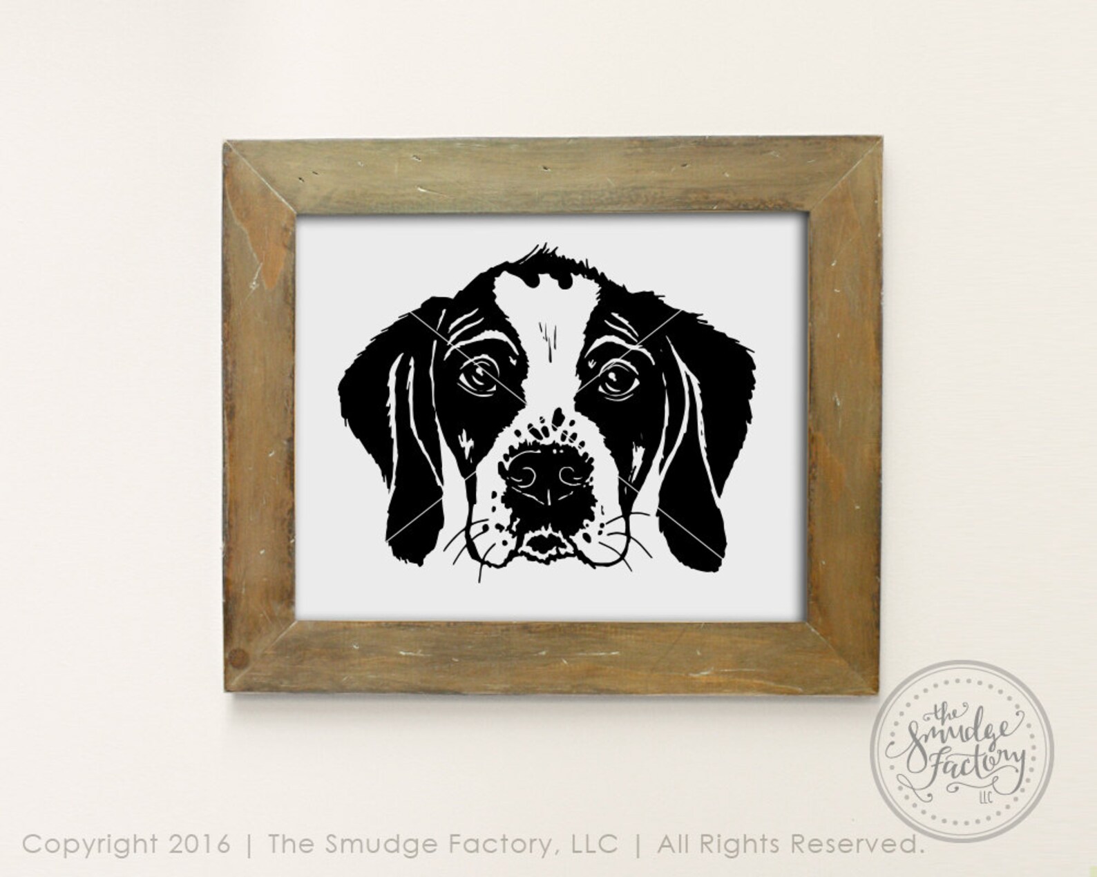 Puppy Printable File English Pointer Dog DIY Wall Art Print | Etsy