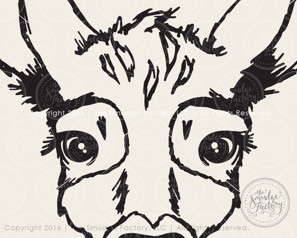 Fawn SVG Cut File Woodland Animal Cutting File for Silhouette | Etsy