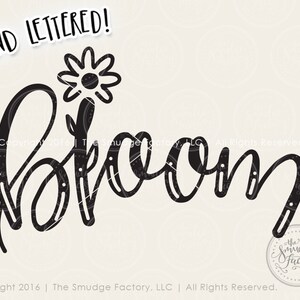 Spring Printable File, Bloom Where You Are Planted, Hand Lettered ...