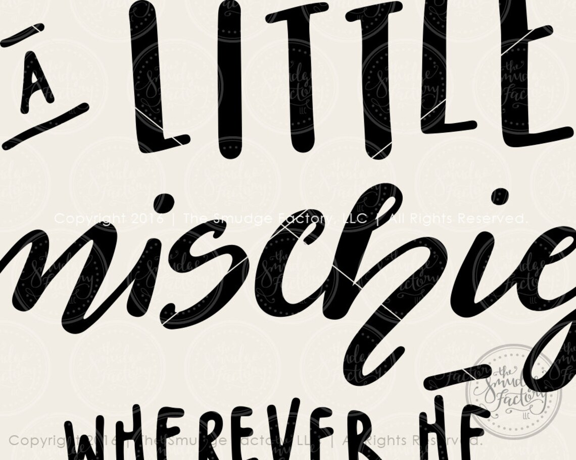 Baby Boy SVG Mischief SVG Cut File Mischievous Little Boy - Etsy