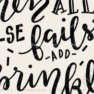 Sprinkles Printable File When All Else Fails Add Sprinkles | Etsy