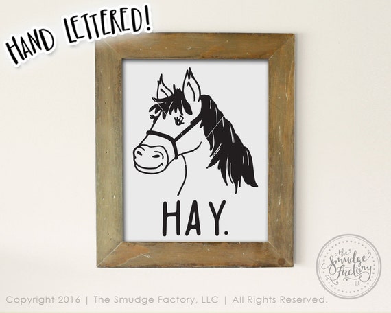 Horse Printable File Hand Drawn Horse Vector File Horse DIY | Etsy