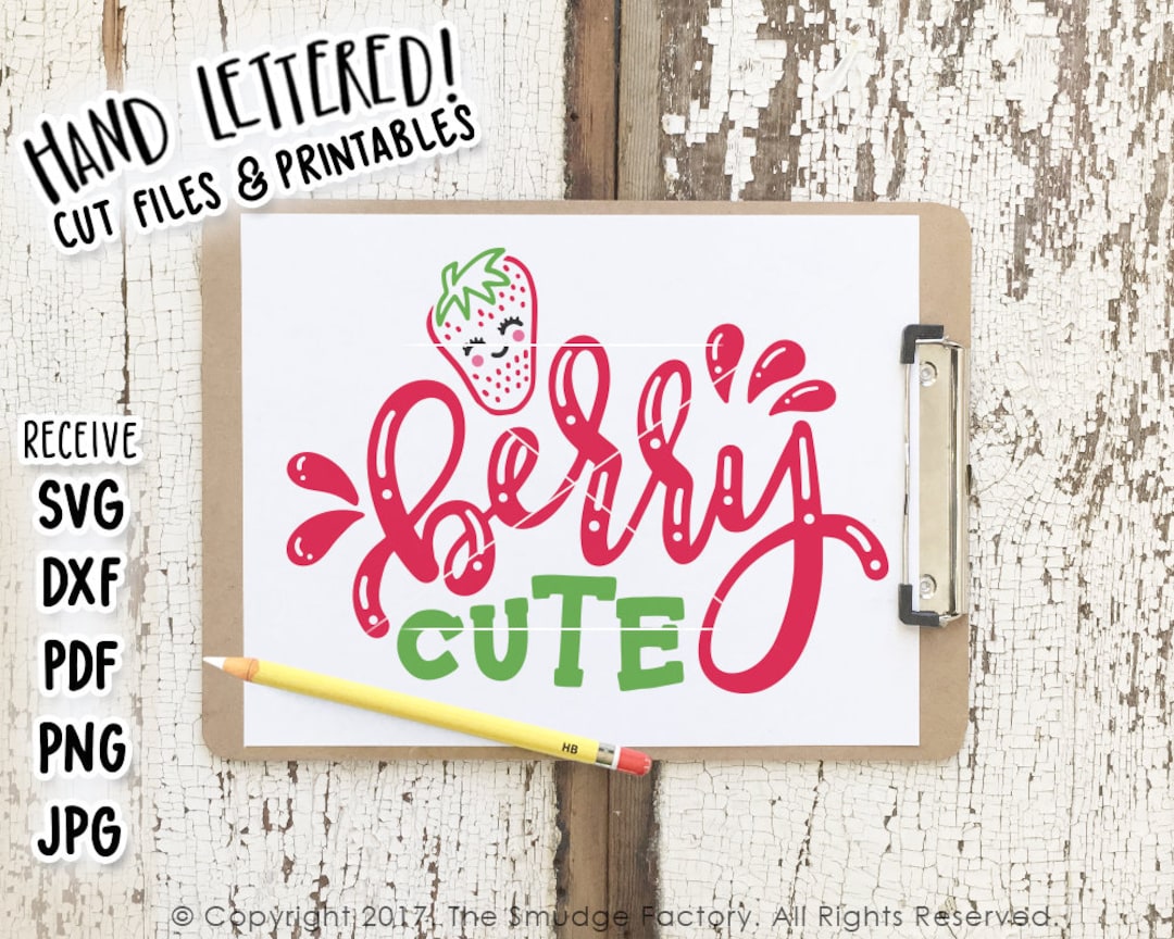 Strawberry SVG, Berry Cute SVG, Baby Print, Strawberry Clipart, Baby ...