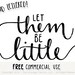 Let Them Be Little Printable File, Children Hand Lettered Wall Art ...