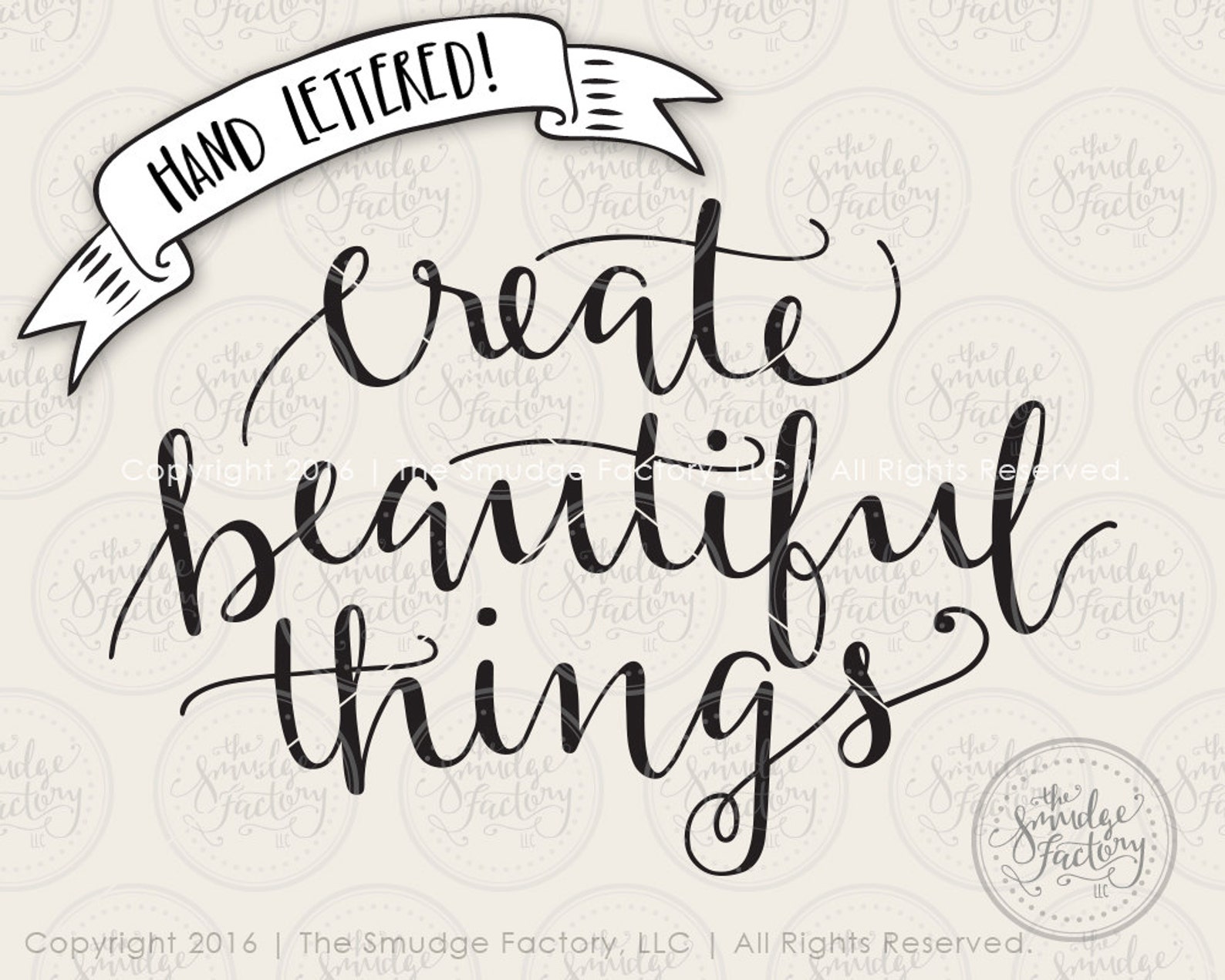 Create Beautiful Things SVG Cut File Silhouette Cricut - Etsy