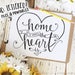 Home Printable File, Home is Where the Heart Is, Hand Lettered Home ...