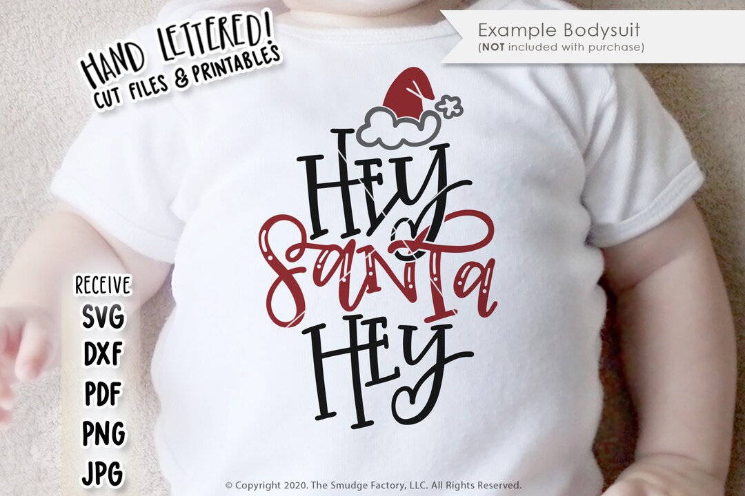 Christmas SVG Cut File, Hey Santa Hey SVG, Santa's BFF, Santa's Best ...