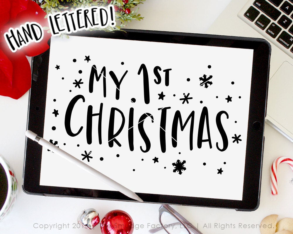 My First Christmas Printable File Baby's 1st Christmas | Etsy