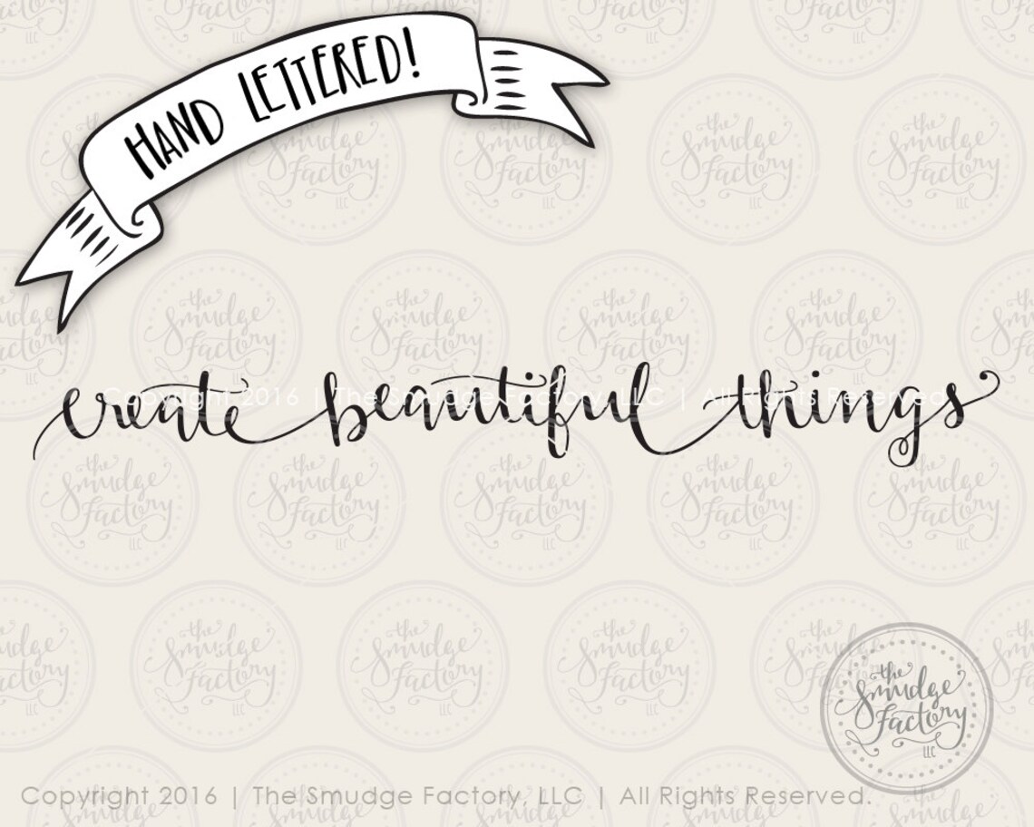 Create Beautiful Things SVG Cut File Creativity Hand - Etsy