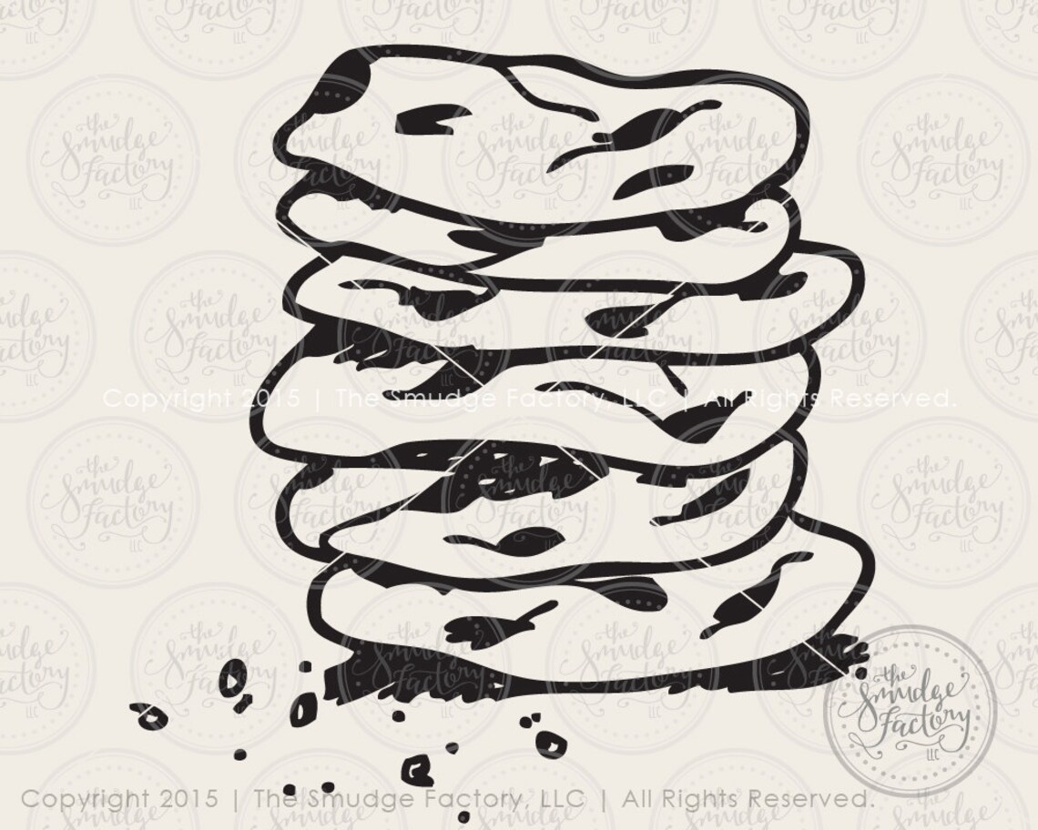 Cookies SVG Cut File Cookie Stack Clip Art Hand Drawn SVG - Etsy