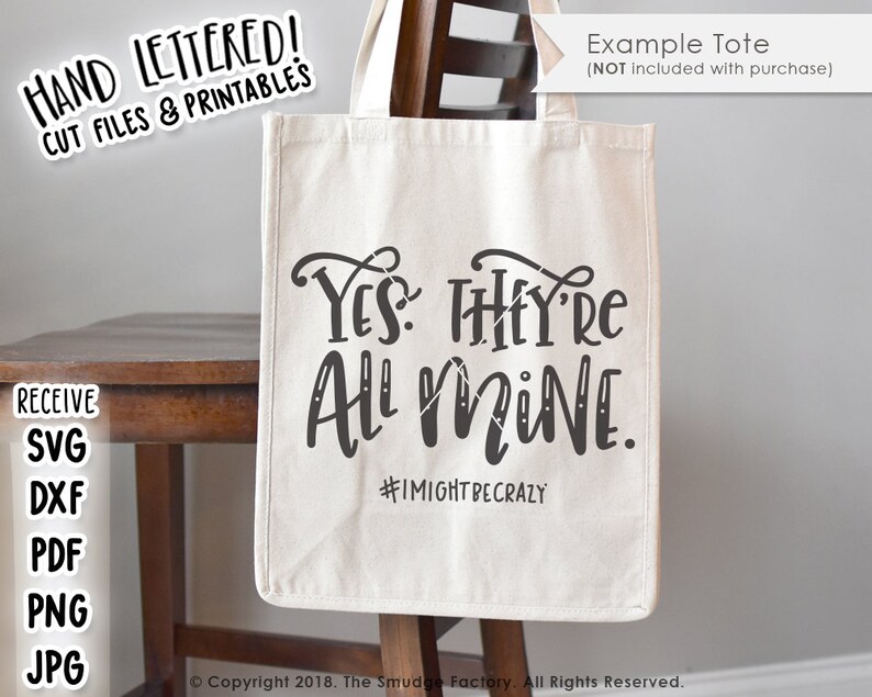 They're All Mine SVG File Mom & Baby Cutting File Hand - Etsy