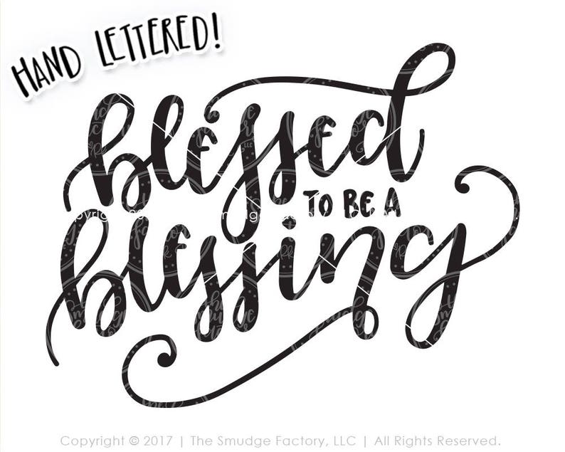 Be A Blessing Printable File Blessed DIY Print Blessed to Be - Etsy