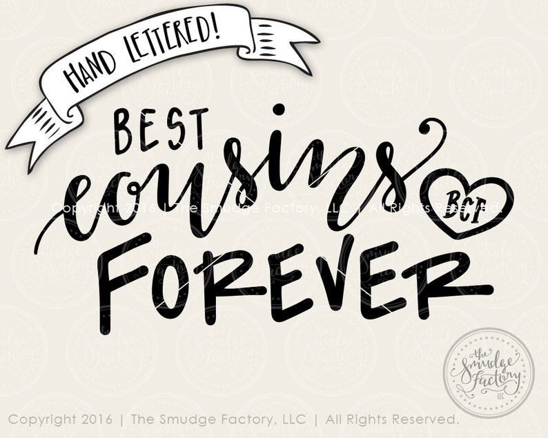 Bff Printable File Best Cousins Forever Diy Print Iron On Etsy