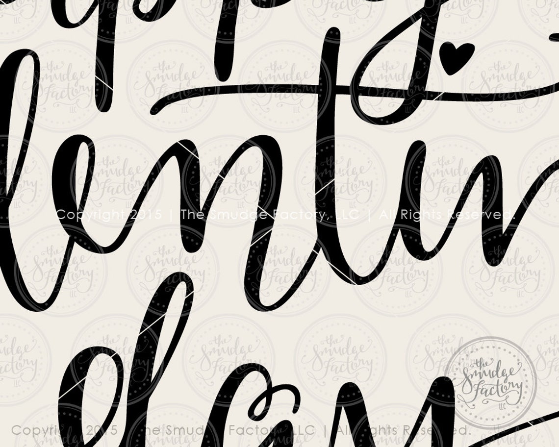 Happy Valentine's Day Printable File Hand Lettered Wall | Etsy