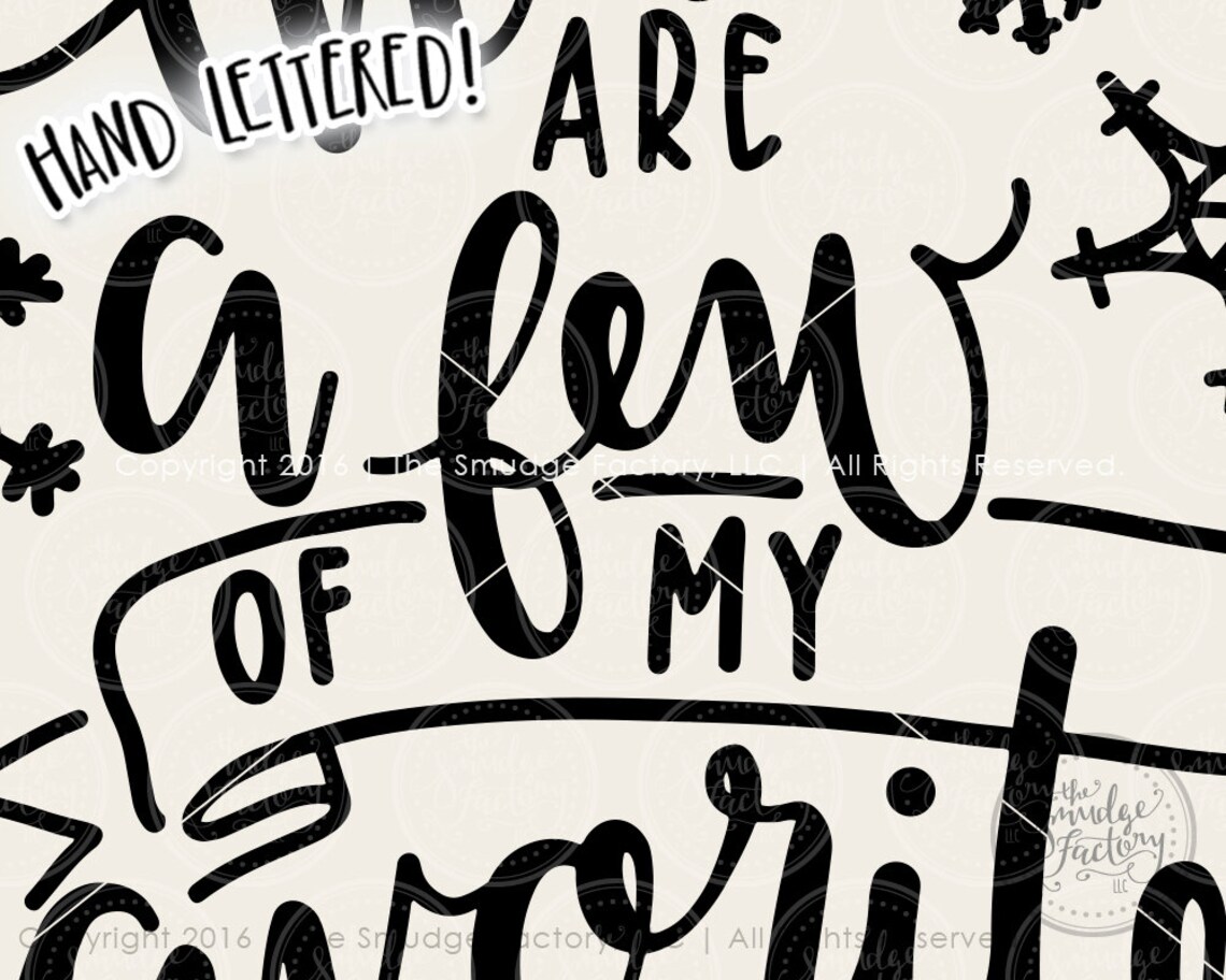 These Are A Few of My Favorite Things Printable Christmas - Etsy