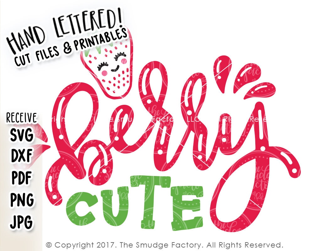 Strawberry SVG Berry Cute SVG Baby Print Strawberry | Etsy