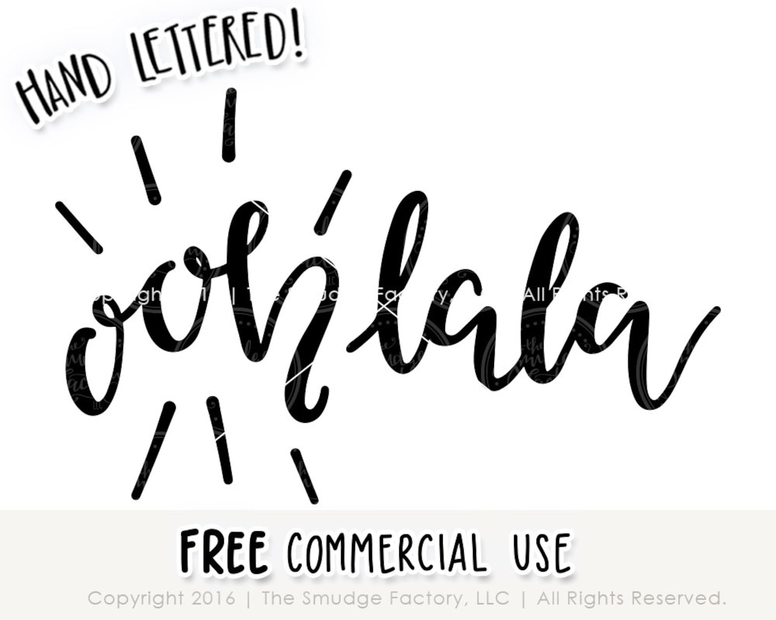 Ooh La La SVG Cut File Fancy Cut File Fancy Vector Hand - Etsy