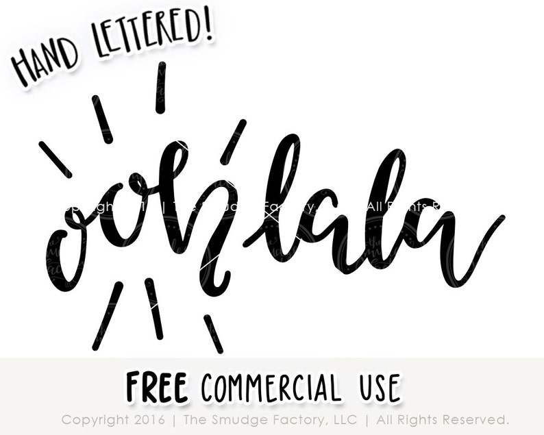 Ooh La La SVG Cut File Fancy Cut File Fancy Vector Hand - Etsy