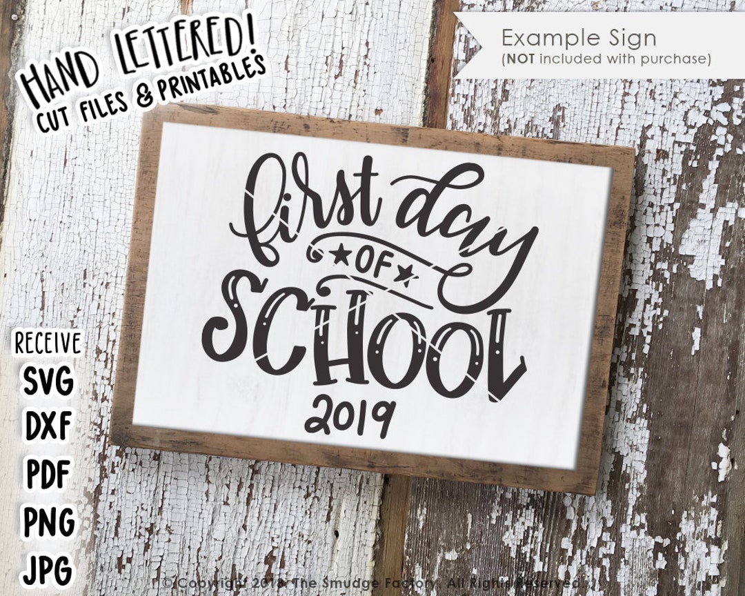 First Day of School SVG Cut File, Beginning of the Year SVG, School Starting, Teacher ...