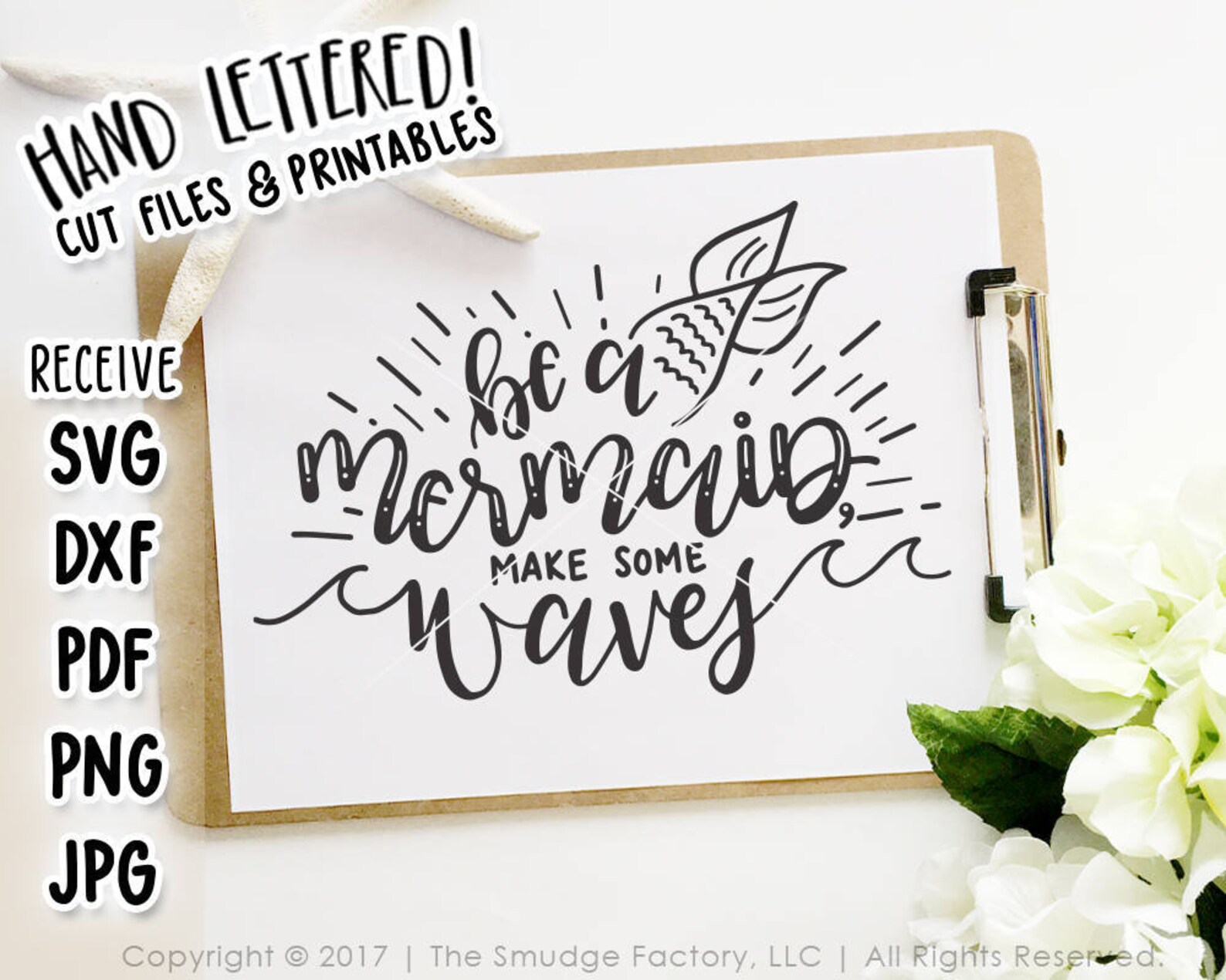 Mermaid Printable File Be A Mermaid Make Some Waves Mermaid - Etsy