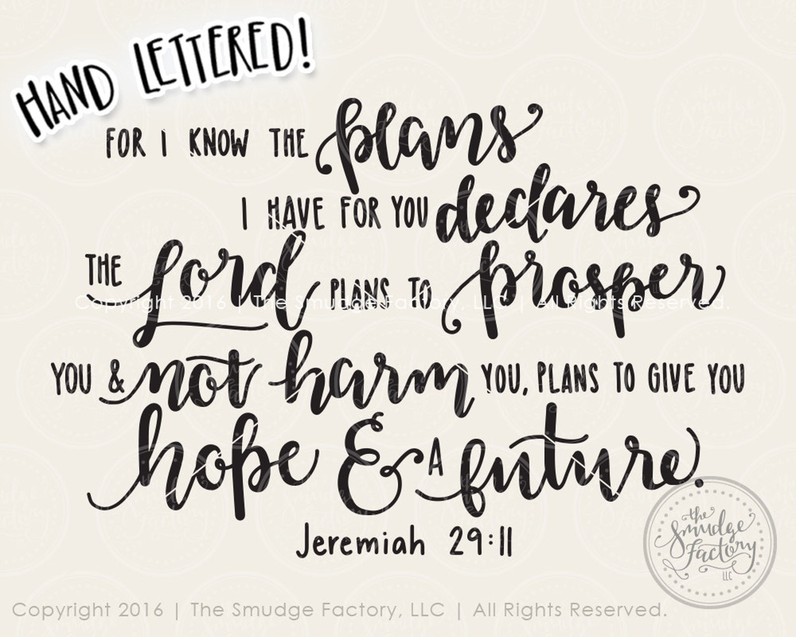 For I Know The Plans SVG Jeremiah 29:11 Bible Verse SVG | Etsy