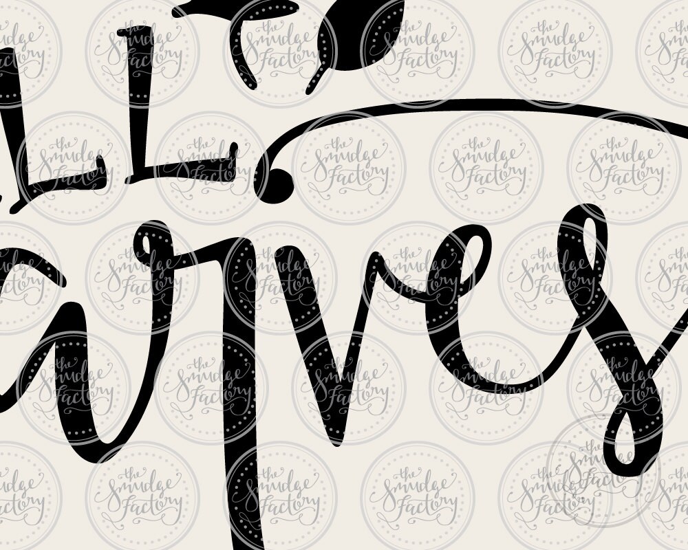 Fall Harvest SVG Fall Leaves Cutting File Silhouette SVG | Etsy