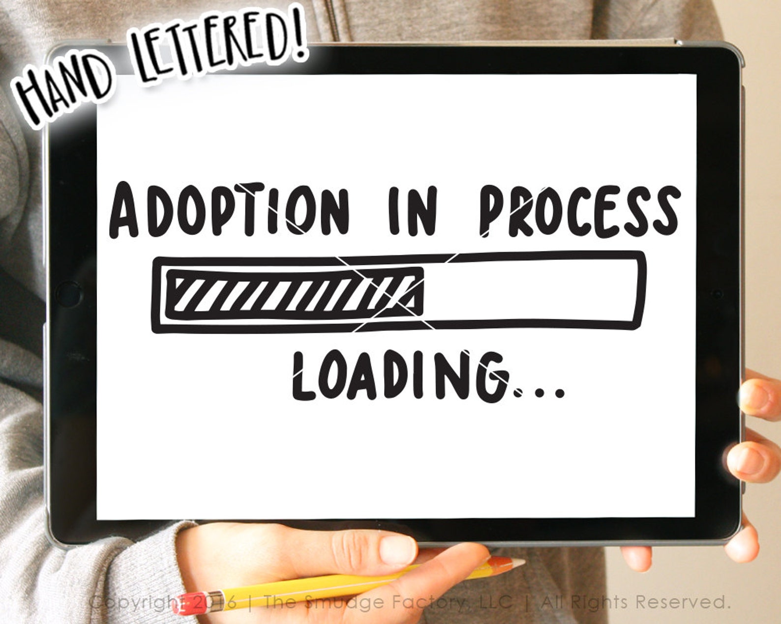 Adoption SVG Adoption in Process SVG Cut File Hand Lettered - Etsy
