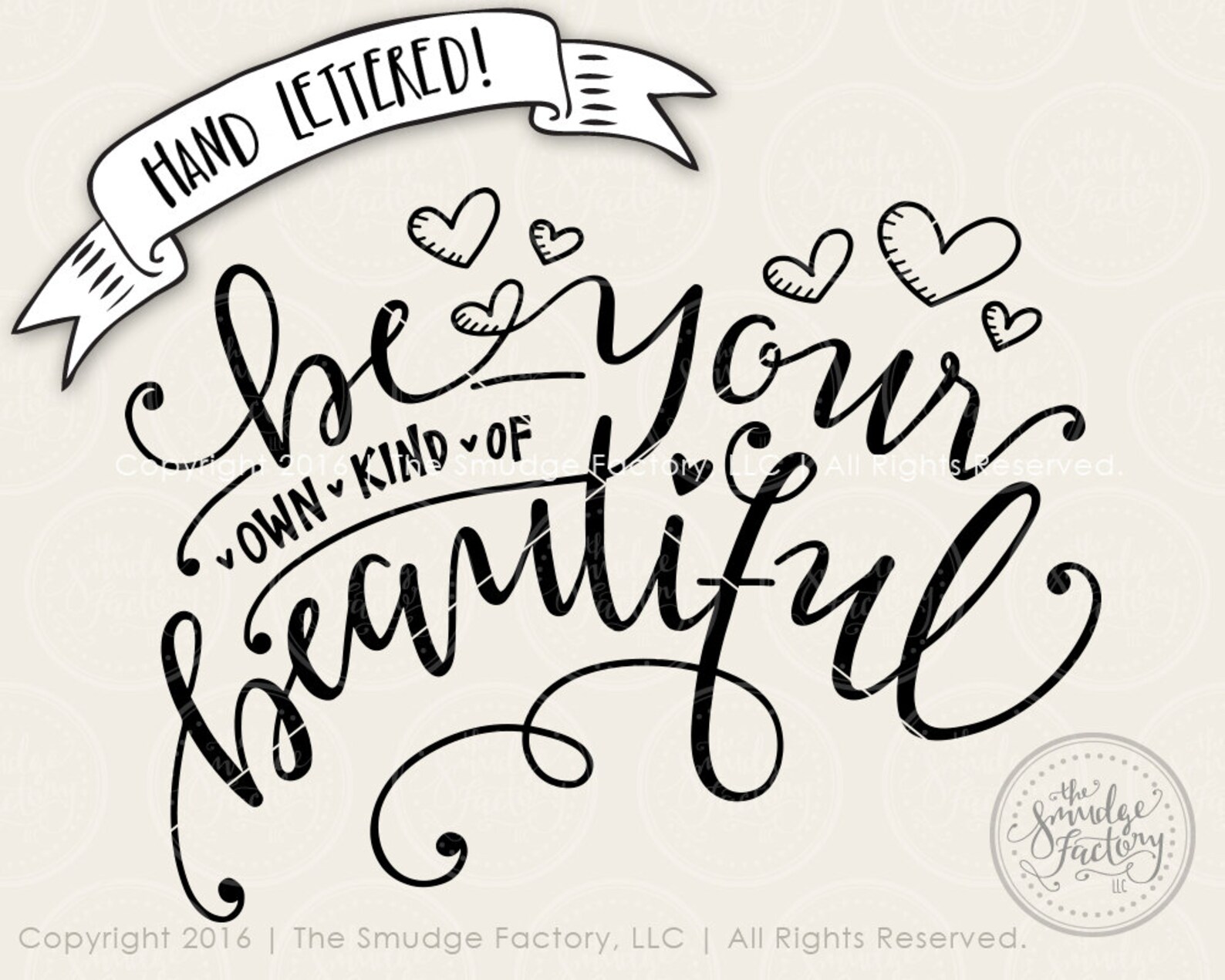 Beautiful SVG Cut File Be Your Own Kind of Beautiful Cutting - Etsy
