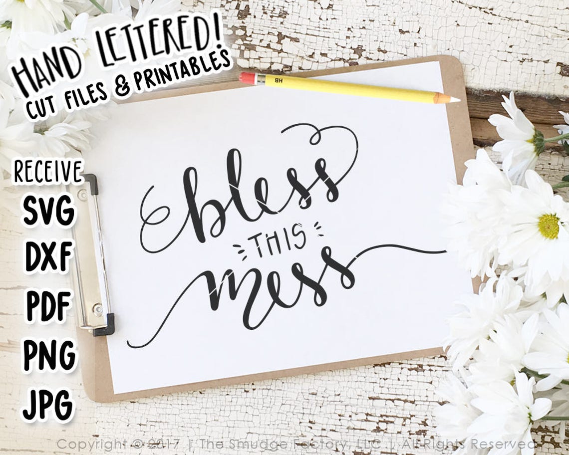 Bless This Mess Printable File Blessing Prayer DIY Print | Etsy