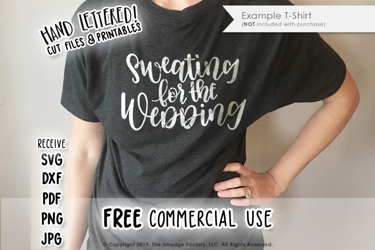 Sweating for the Wedding SVG Cut File Handwritten - Etsy