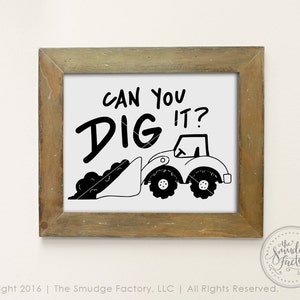 Digger SVG, Can You Dig It, Silhouette, Cricut Cutting File, Cut File ...